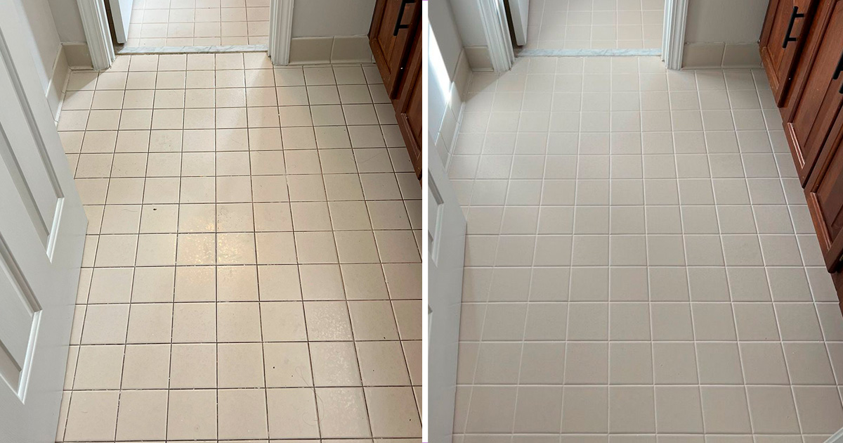 Our Grout Sealing Process Transformed This Floor in Tampa FL With a New ...